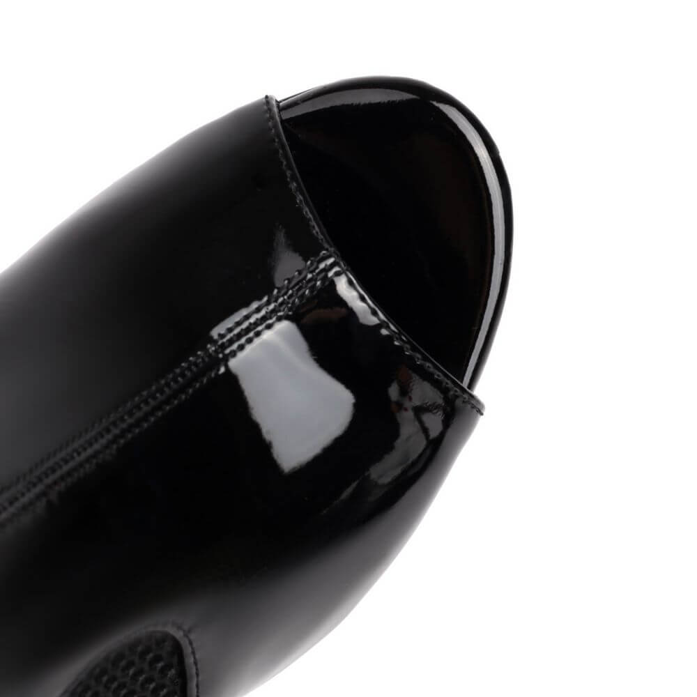 Women's Open Toe Ankle Buckle Prom Dance Boots